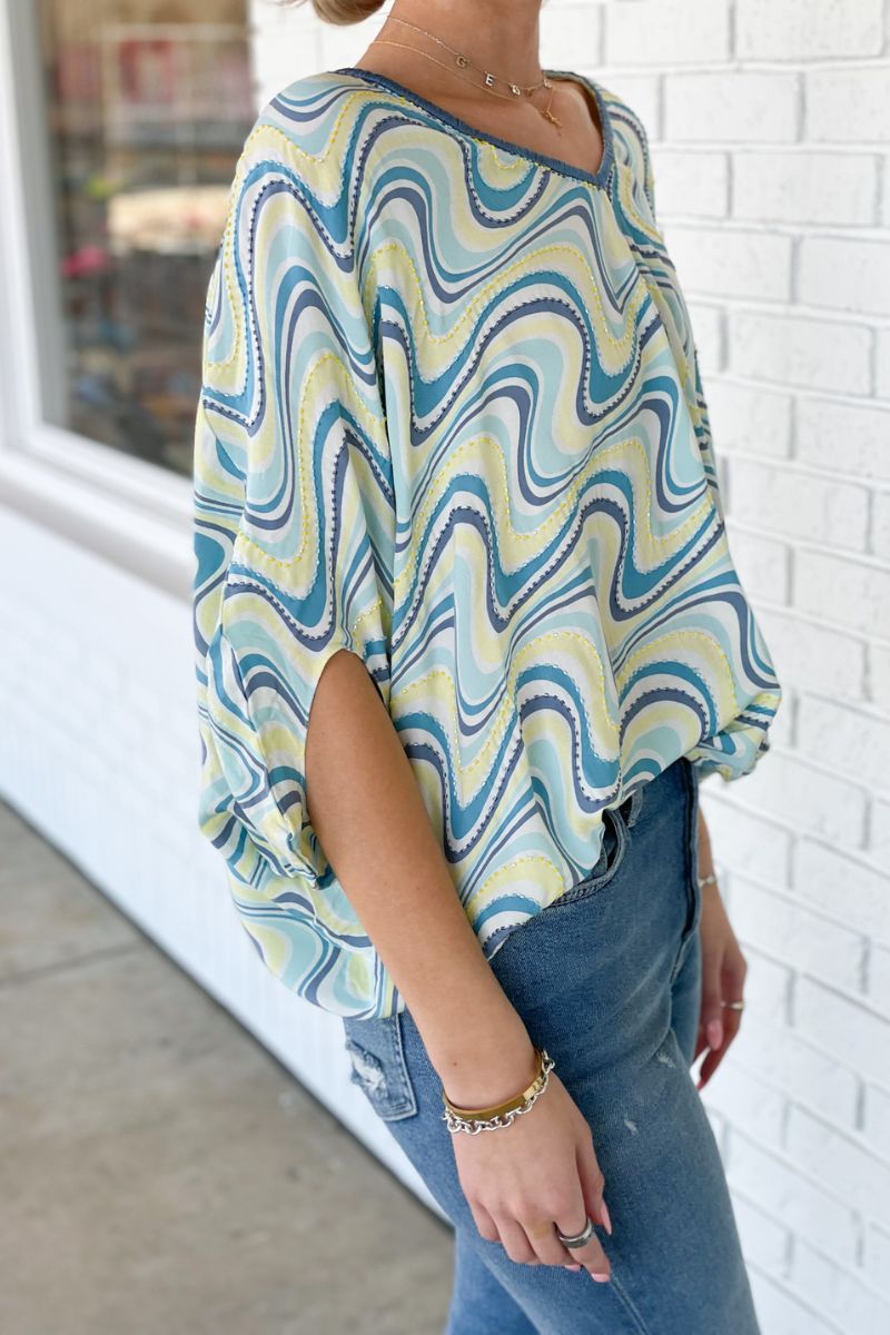 Skemo DMV-Mito Dream Wave Miami Blue Top | Ooh! Ooh! Shoes Womens ...